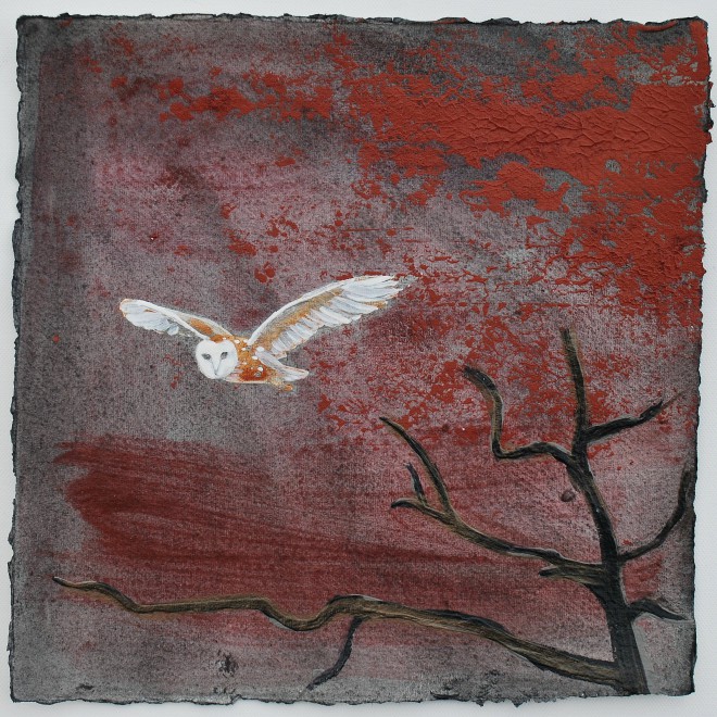 Winter Sunset Owl - Paintings of Cornwall Cornish Art Cornwall by ...